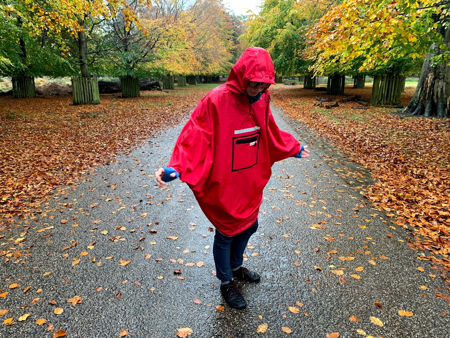 Enjoying the rain with The People's Poncho - The Urban Wanderer